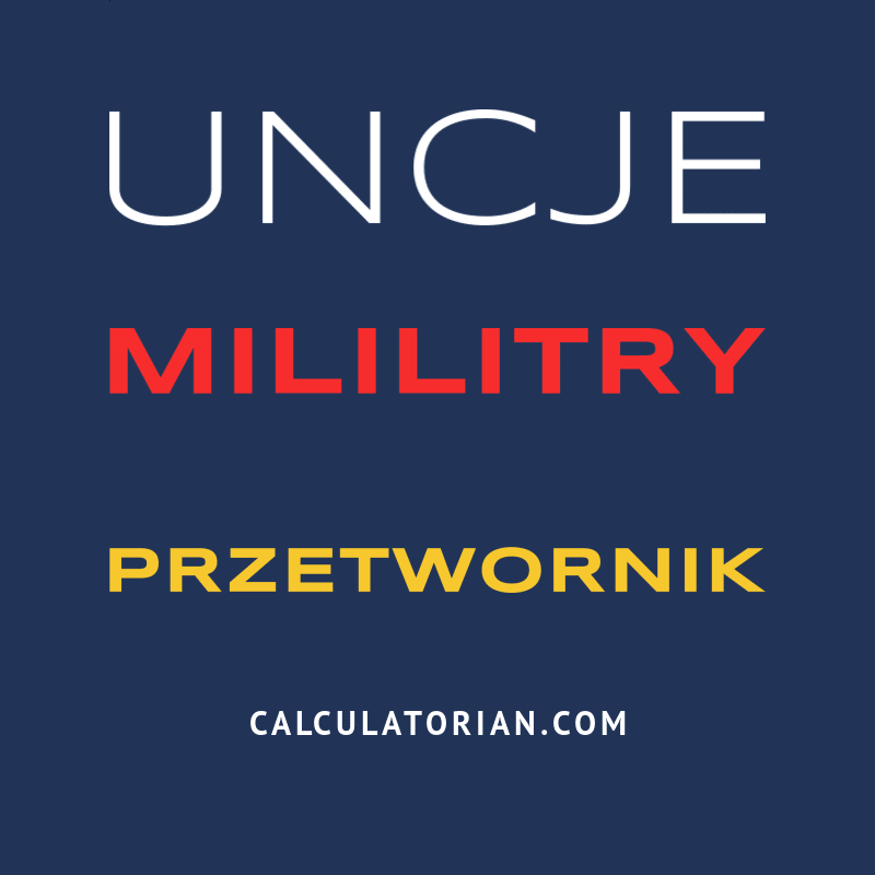 Konwertuj Z Uncje Na Mililitry Konwertuj Z Uncje Na Mililitry